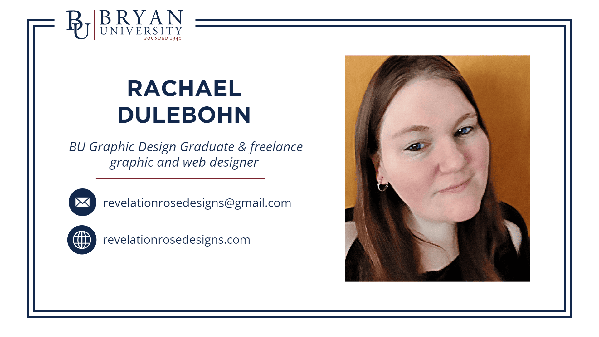 Meet Bryan University Graphic Design Graduate Rachael Dulebohn | Bryan ...